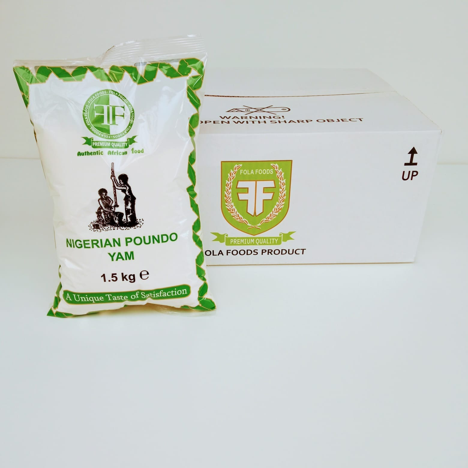 POUNDED YAM real nigerian FOLA Crt. 8x1.5kg | Tropical Engros